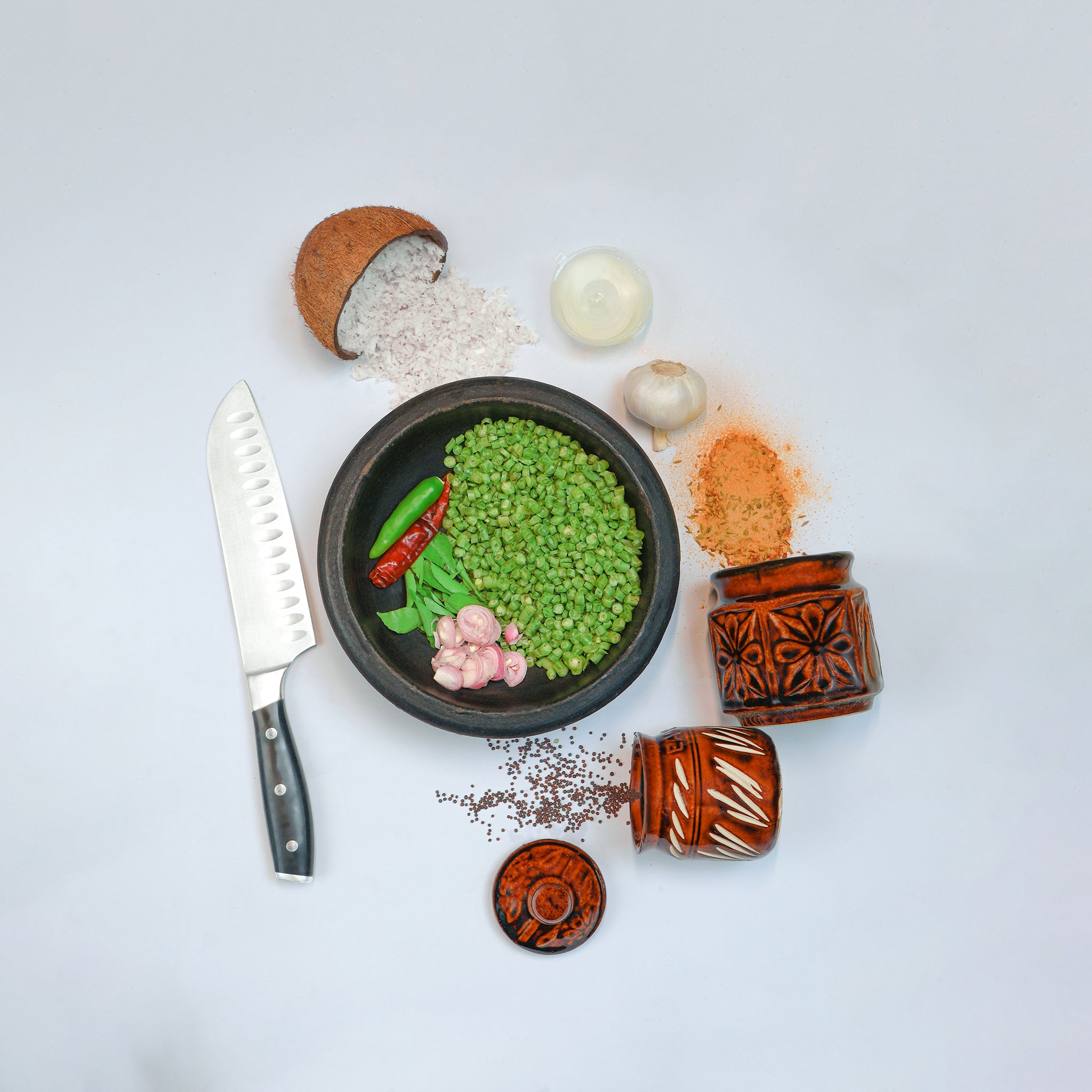 Fresh Payar Thoran Vegetables Cut with all ingredients - Ready To Cook ...