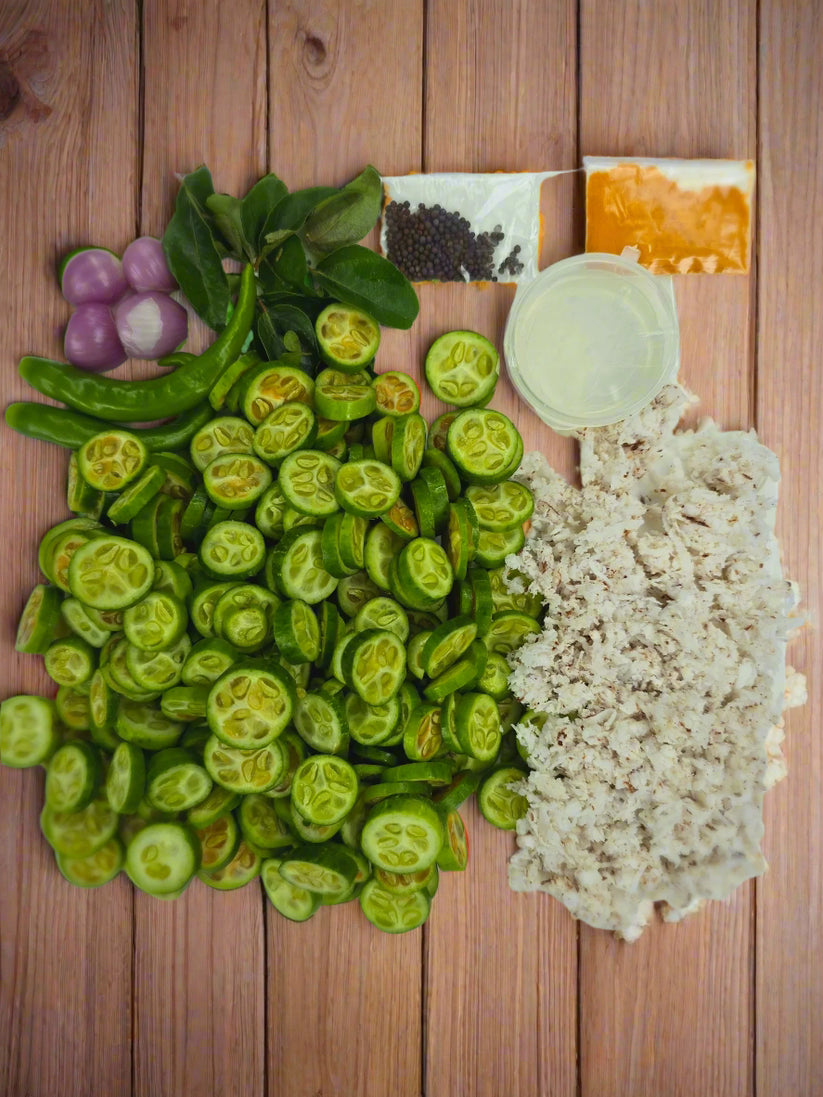 Fresh Kovakka Thoran Cut with all ingredients- Ready To Cook - (4 Pax ...